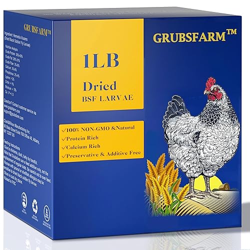 Premium Dried Black Soldier Fly Larvae for Chickens 1LB - Superior to ...