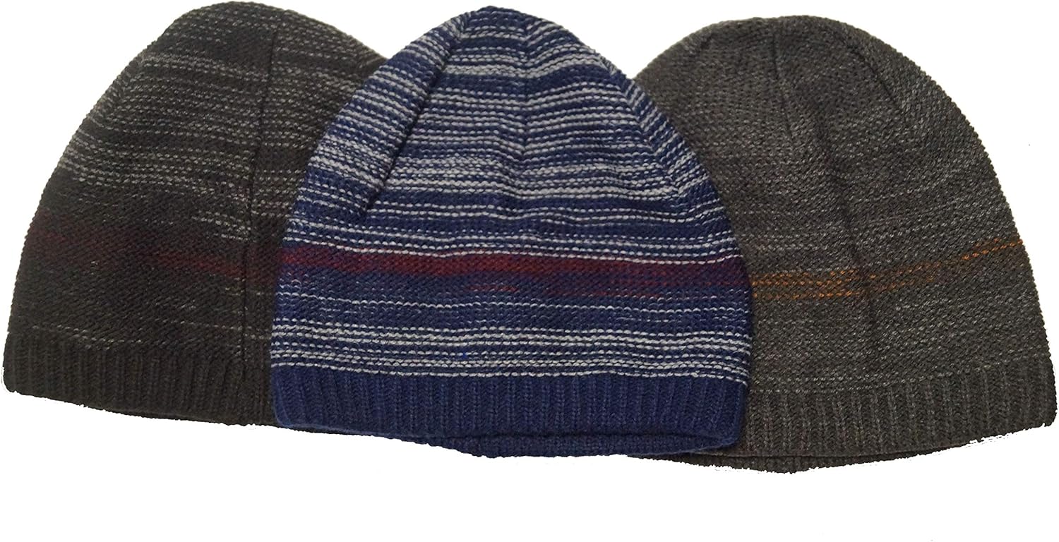 Men's Accessories Beni Hat, Stripy Design, One Size (Black): Amazon.co ...