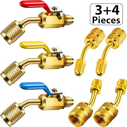 20 HVAC Schrader Valve Core Port Air-Conditioning Freon Access 1/4 ...