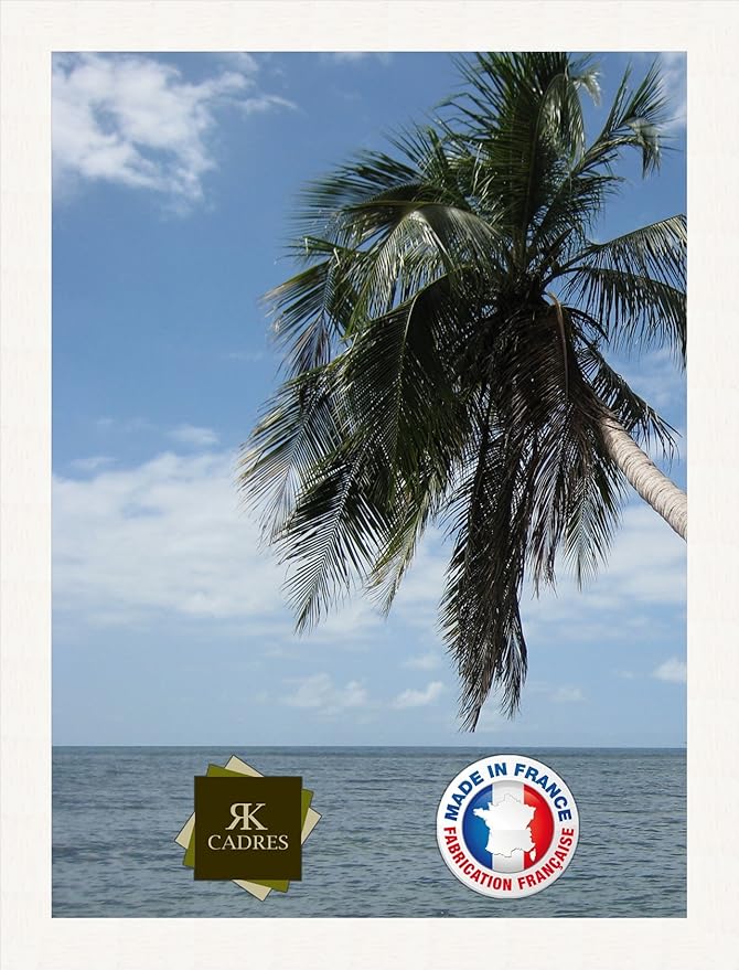 Wall Photo Frame 30x45 / 30 x 45 frame White, 4.5 cm wide, Wood photo ...