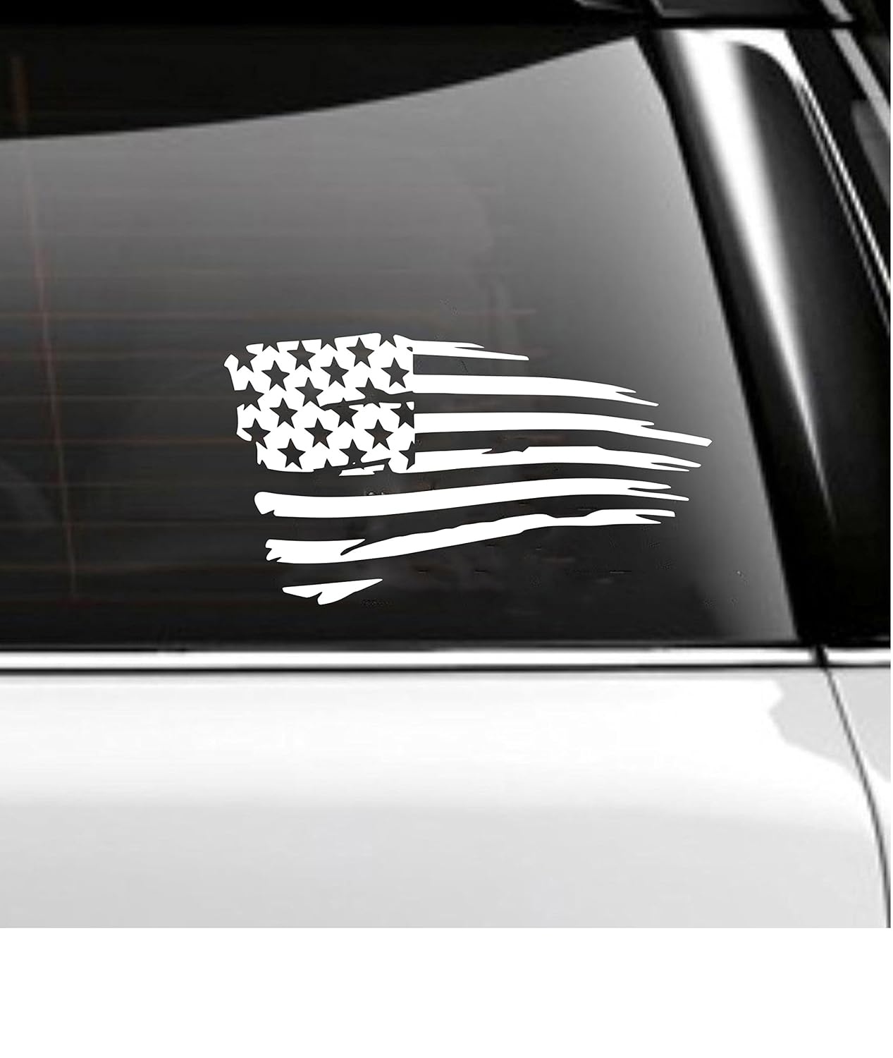 Amazon.com: Tattered American Flag Decal: Handmade