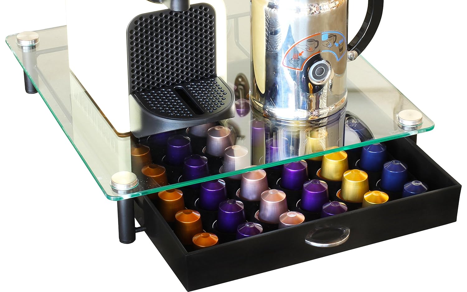 Kitchen & Dining DecoBros Coffee Pod Storage Mesh Nespresso Drawer ...