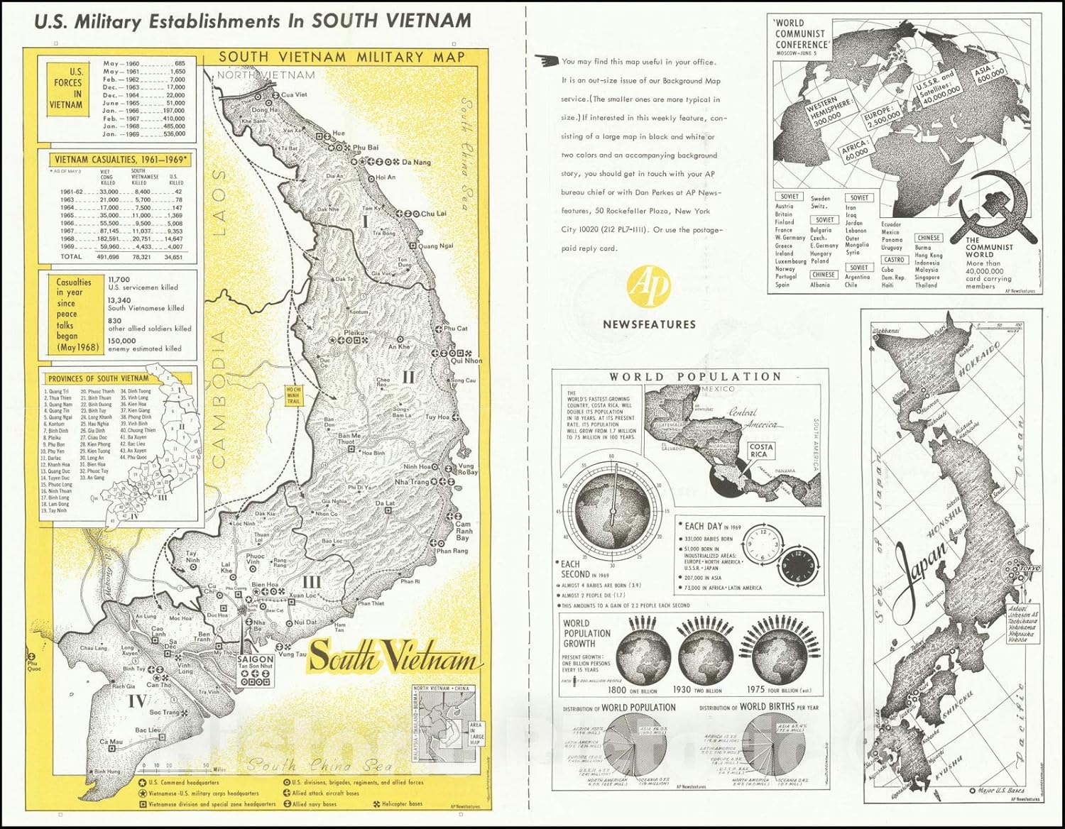 Amazon.com: Historic Map : U.S. Military Establishments in South ...