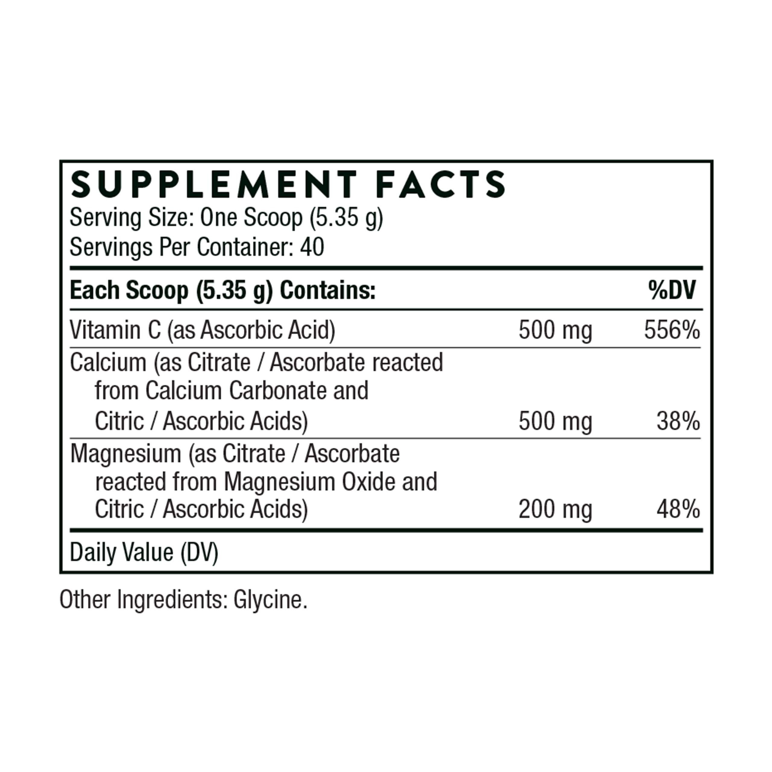 Mua THORNE Cal Mag Citrate + Vitamin C - Effervescent Powder - Calcium ...