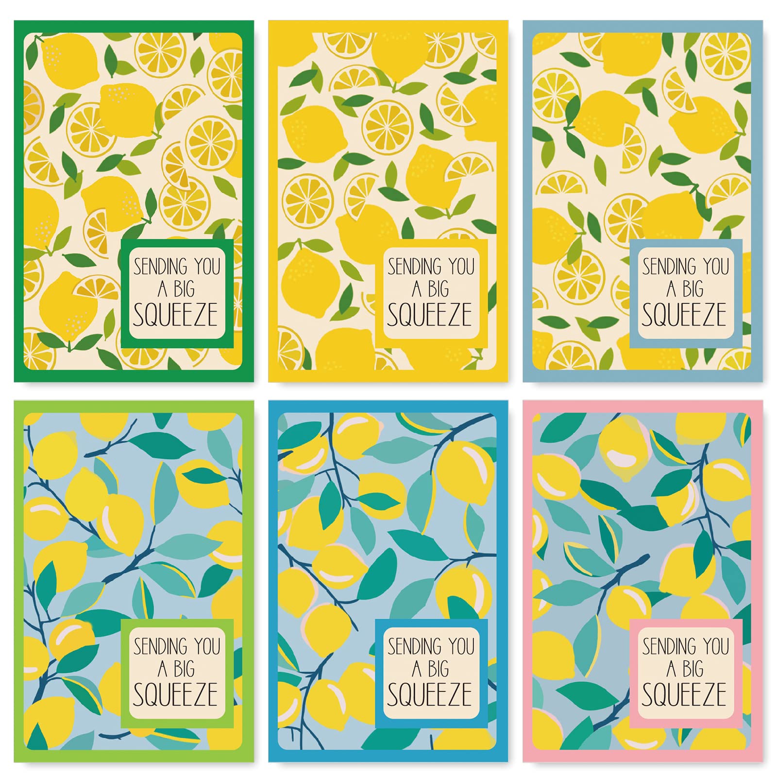 Whaline 36 Pack Lemon Greeting Cards Bulk Sending You A Big Squeeze ...