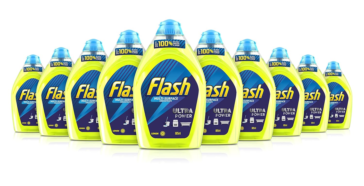 Flash Ultra Power Liquid Gel, Zitrone, 885 ML, 6 Stück: Amazon.de ...