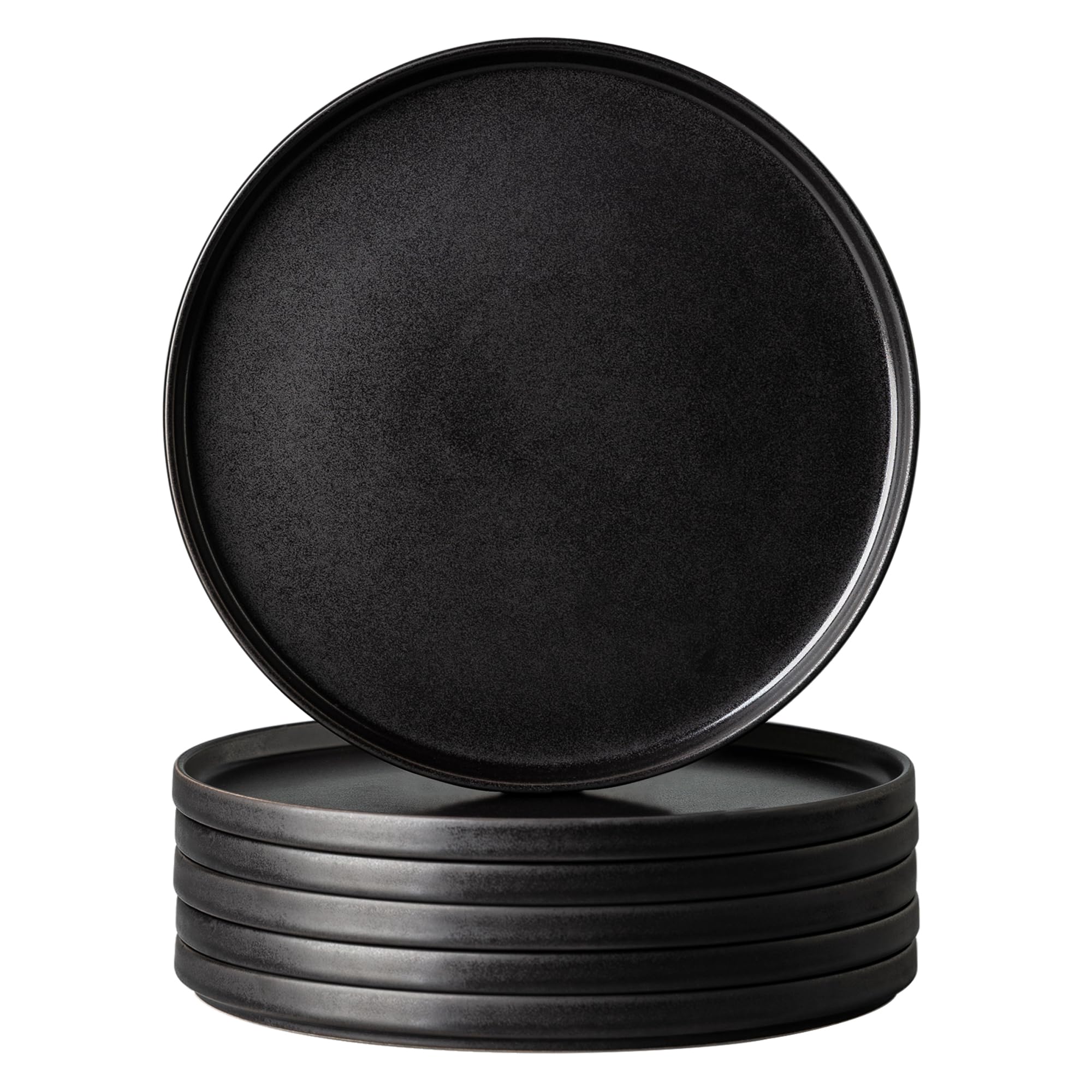 AmorArc Ceramic Dinner Salad Plates Set of 6, 8.5 Inch Reactive Matte ...