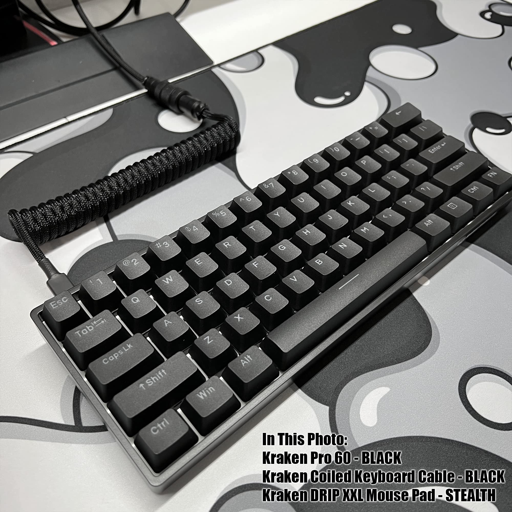 Mua KRAKEN KEYBOARDS DRIP EDITION XXL Black & White & Grey Gaming Mouse ...