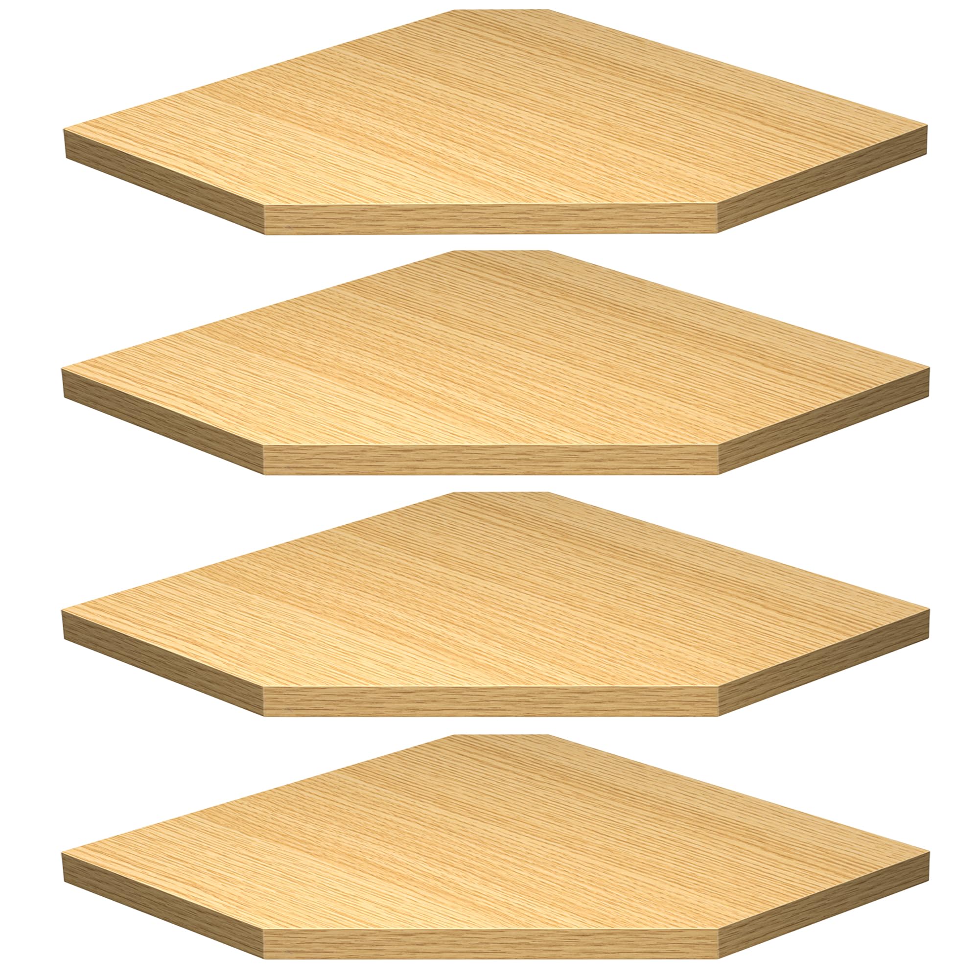 Corner Shelf Wall Mount, Corner Floating Shelves, Set of 4 Corner Wall ...