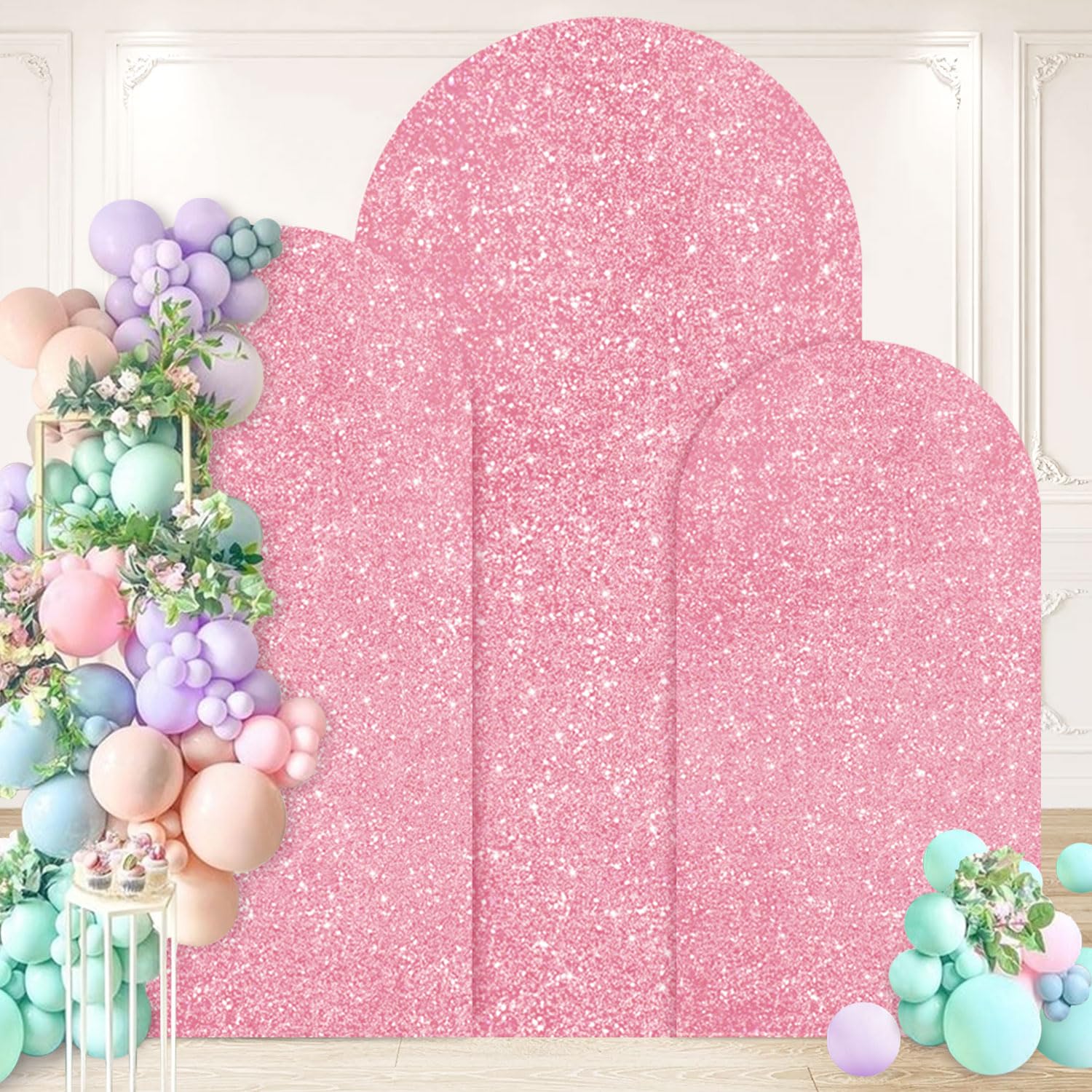 **MISSING 1 COVER** PATYDEST Arch Cover Set of 3 Sequin Wedding Arch ...