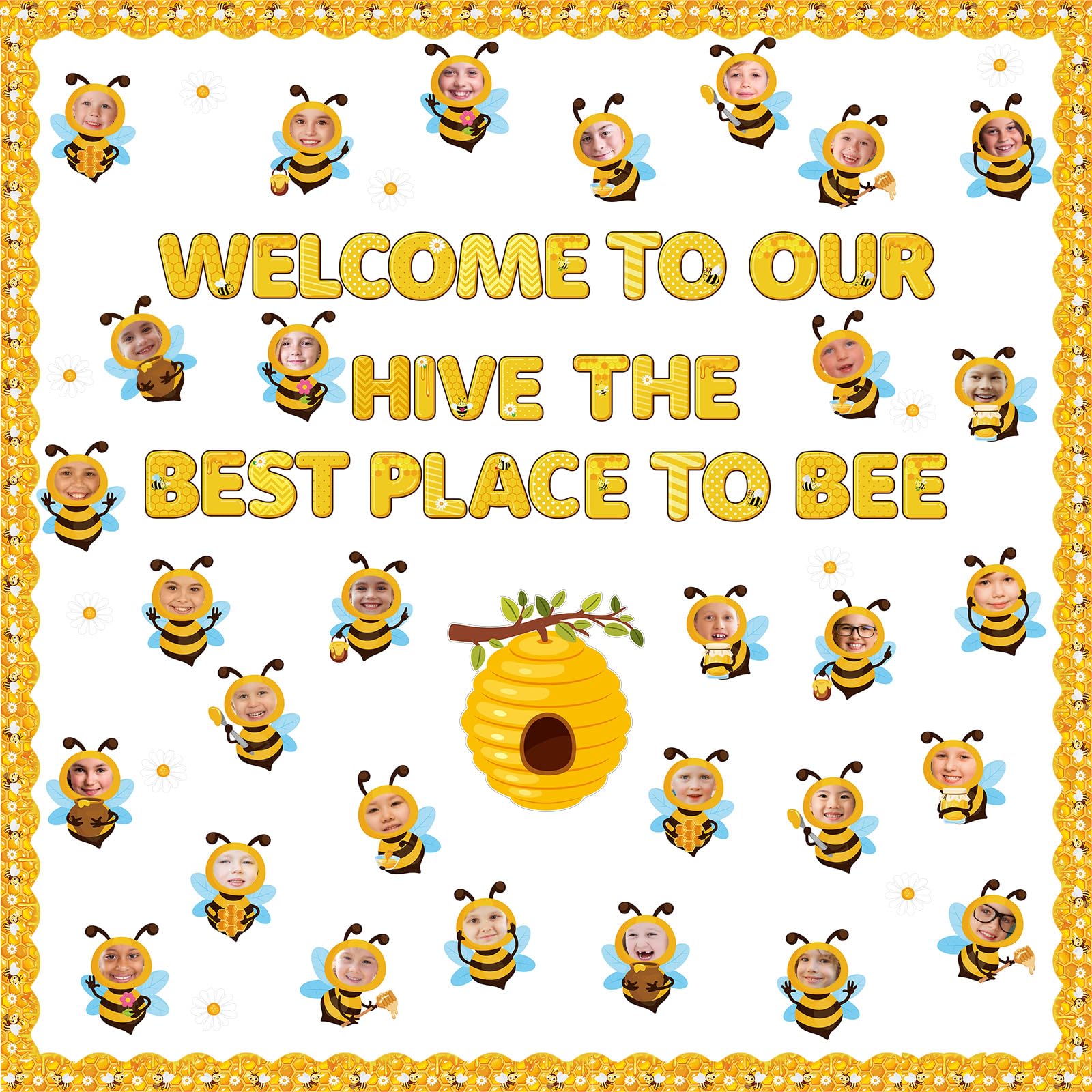 Fuutreo 98 Pcs Summer Bee Bulletin Board Classroom Decoration Welcome ...