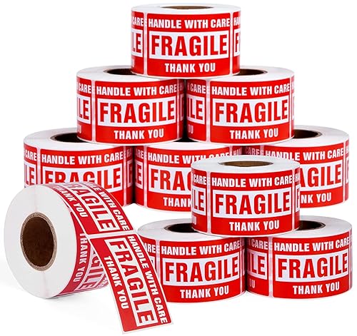 10 Rolls Fragile Stickers for Shipping 3 x 2 Inch 5000 Labels for ...