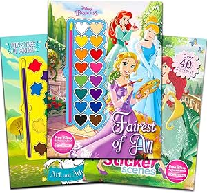 Amazon.com: Disney Princess Paint with Water Super Set for Girls Kids ...