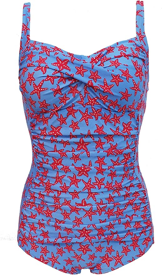 Bslingerie® Ladies Retro Push Up Monokini One Piece Swimwear: Amazon.co ...
