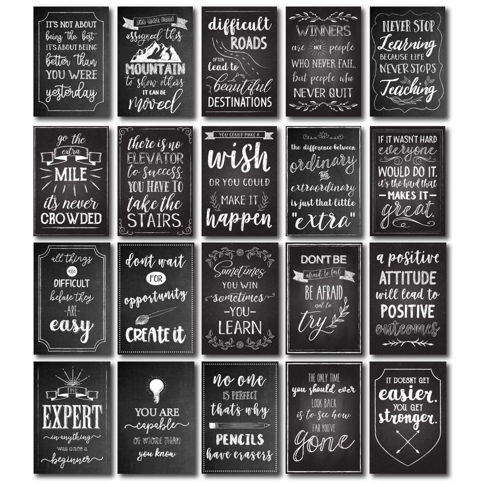 Mua BEST PAPER GREETINGS 20-Piece Motivational Posters Set - 13x19 in ...