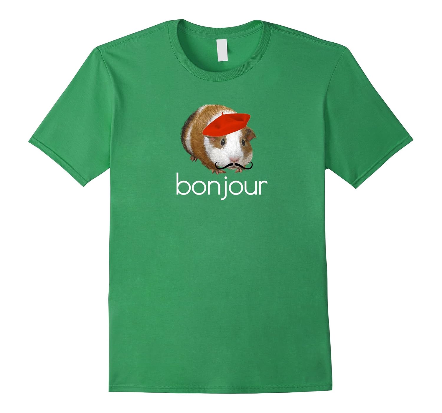 BONJOUR FRENCH GUINEA PIG HELLO STATEMENT T SHIRT-4LVS – 4loveshirt