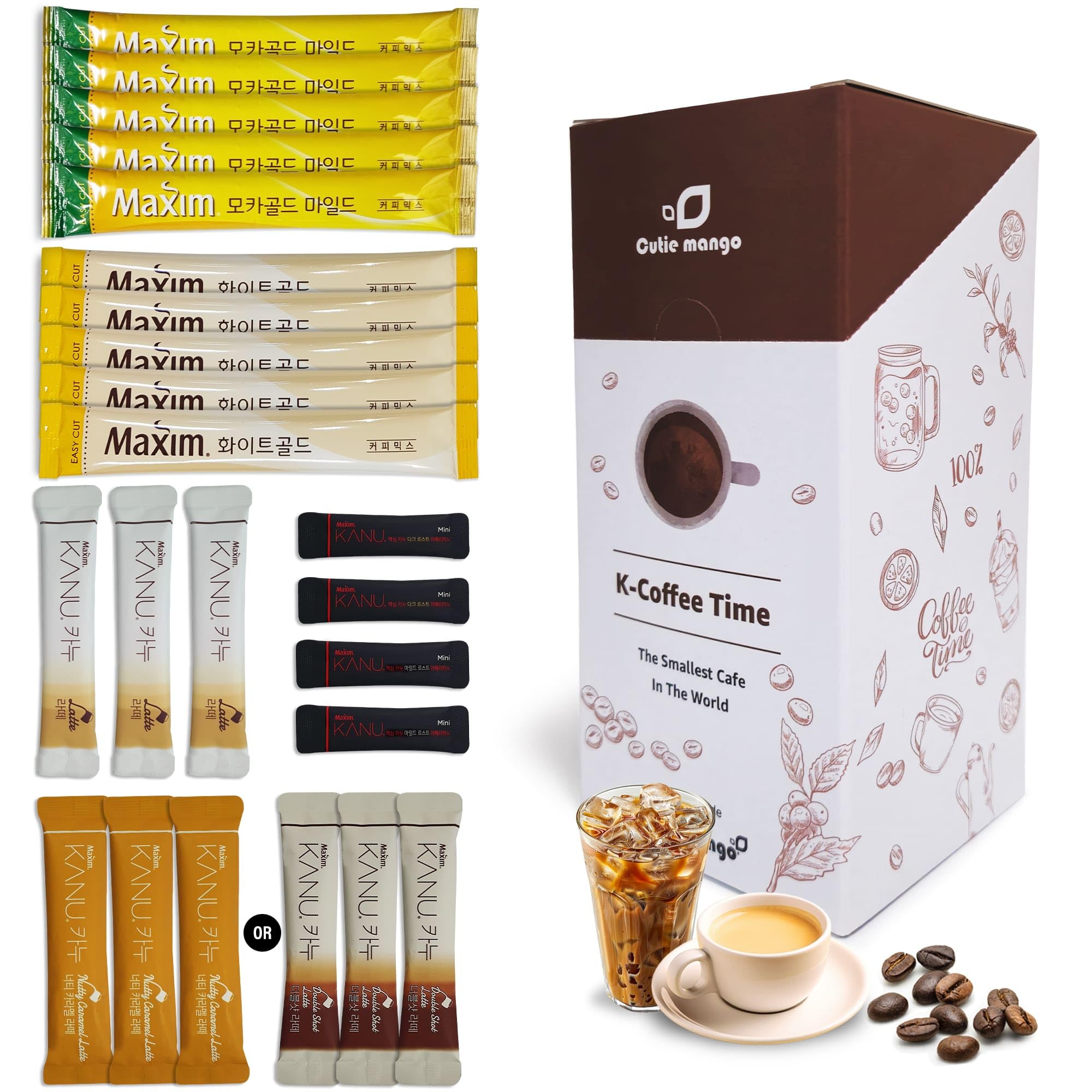 Mua CUTIE MANGO Maxim & KANU Premium Korean Instant Coffee Sampler ...