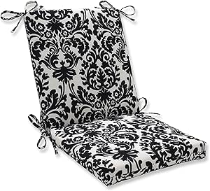 Amazon.com: Pillow Perfect Outdoor/Indoor Essence Onyx Square Corner ...