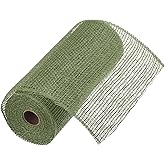 Amazon.com: MECCANIXITY 3pcs 10 Inch Poly Burlap Mesh for Wreath ...