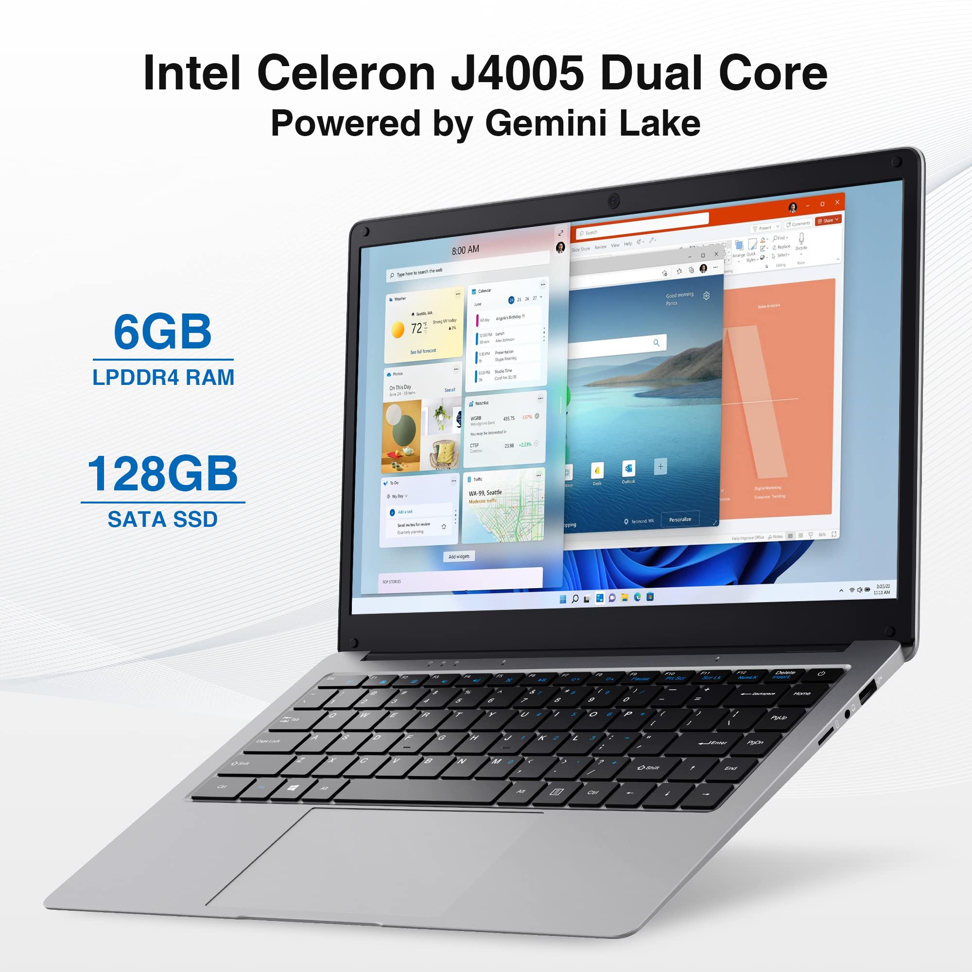 Mua BiTECOOL Windows 11 Laptop, 14 inches HD Clear Display Pc Laptops, with Intel Celeron J4005 ...