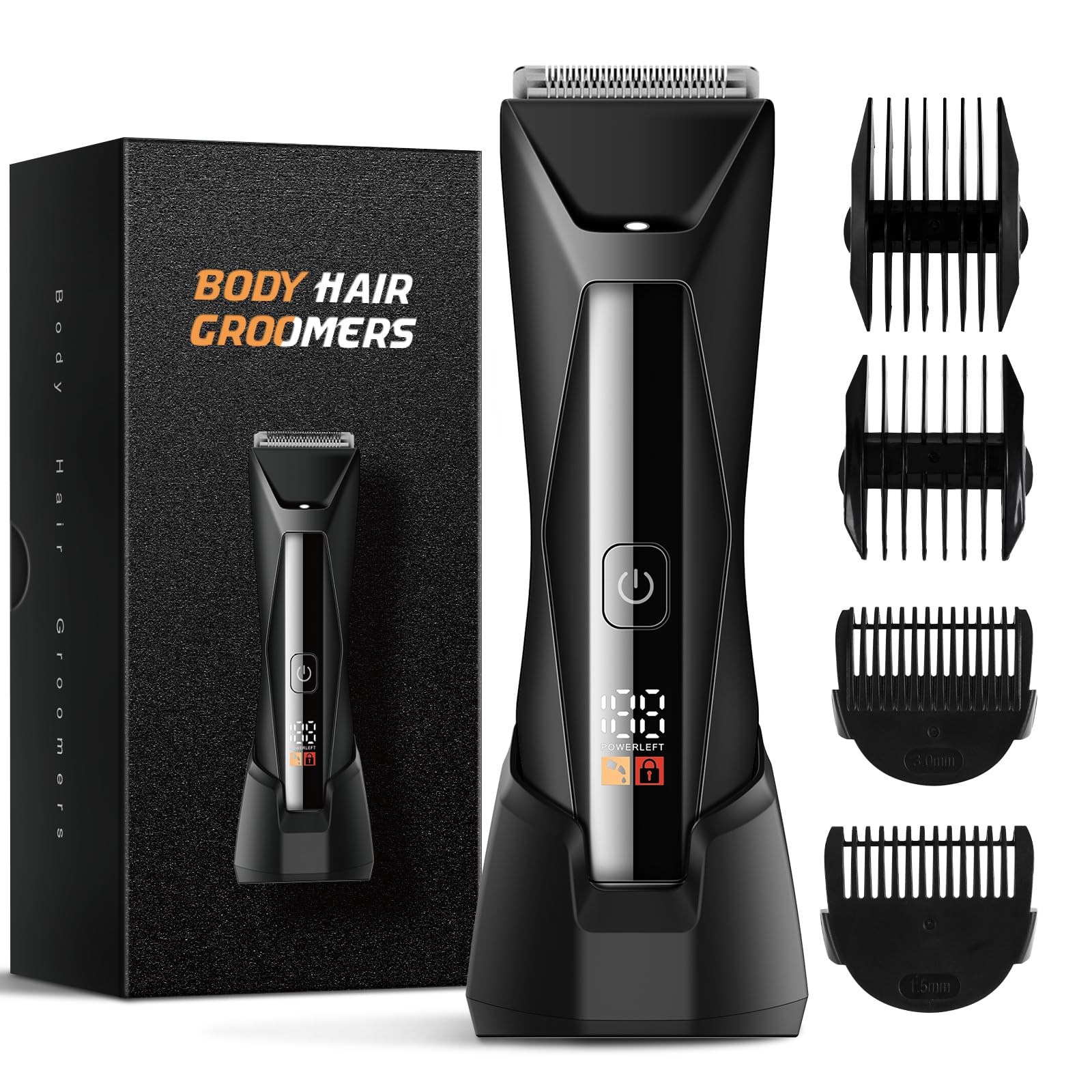 Men’s Body & Groin Hair Trimmer | Safe & No-Nick, Waterproof, Cordless ...