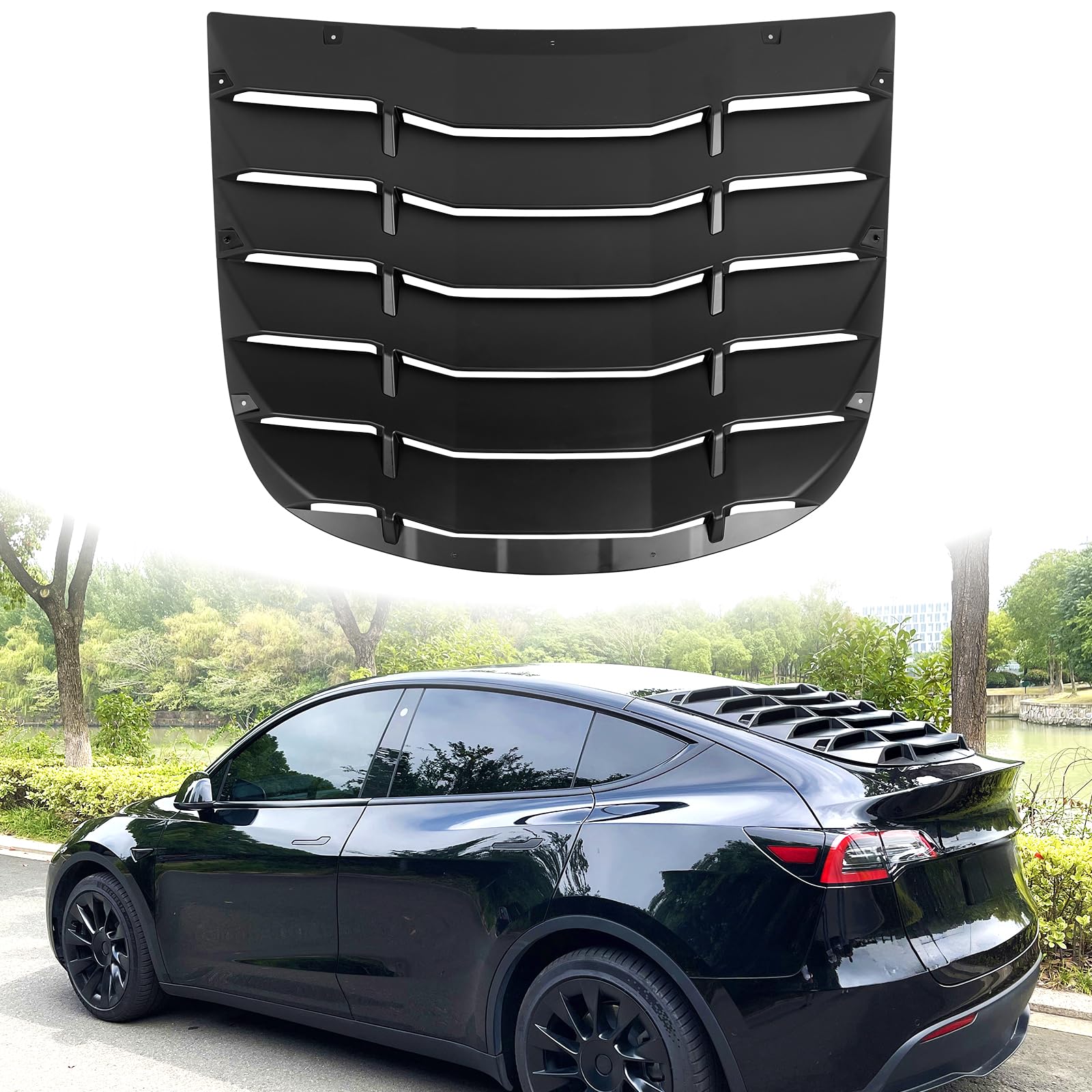 KETAI Rear Window Louver Compatiable with 2020-2024 Tesla Model Y ...