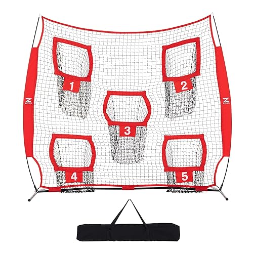 ZELUS 7 x 7ft Football Trainer Throwing Net | Training Throwing Target ...