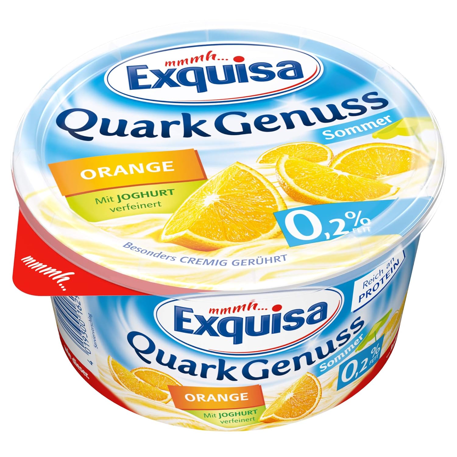 Exquisa Exquisa QuarkGenuss Orange 0, 2% 500g, 500 g: Amazon.de ...