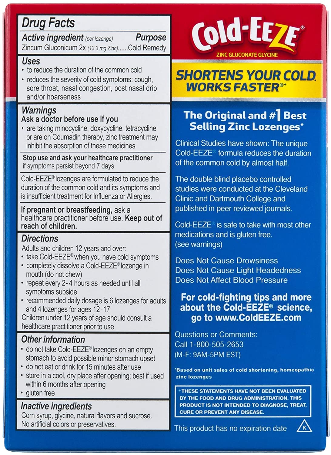 Mua COLD-EEZE Cold Remedy Lozenges All Natural Cherry, 18ct Twin Pack ...