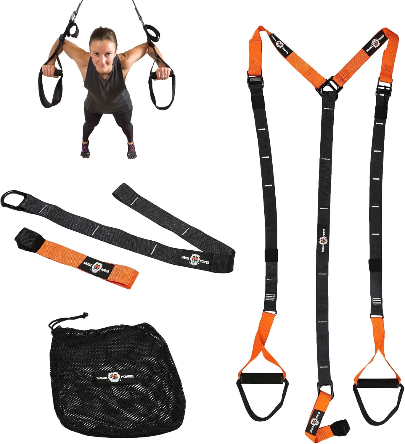 Simba Power Fitness Adjustable Sling Suspension Resistance System ...