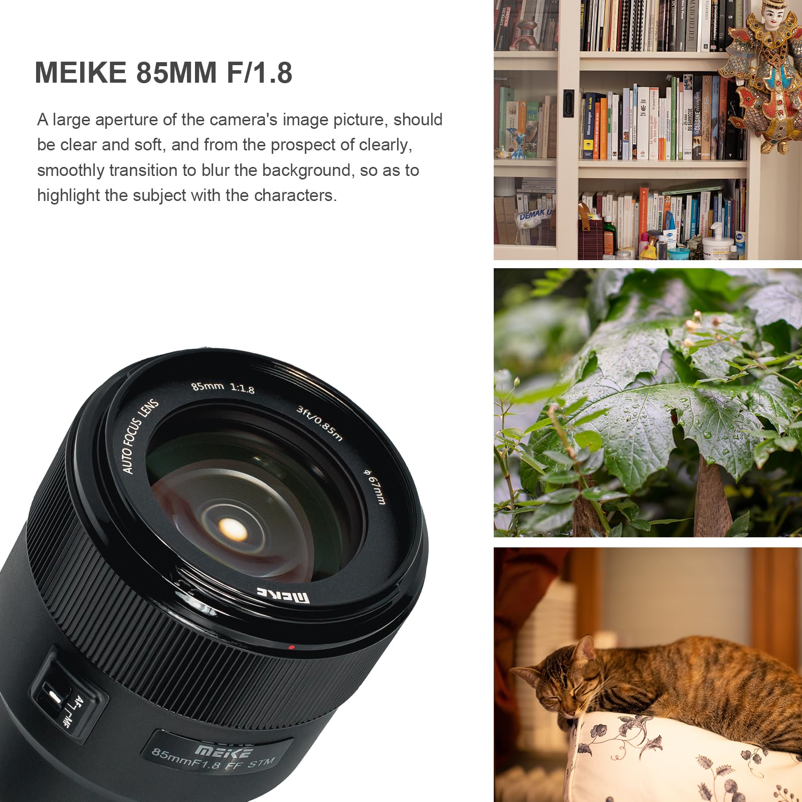 Mua 85mm f1.8 Large Aperture Full Frame AF STM(A Stepping Motor) Lens ...