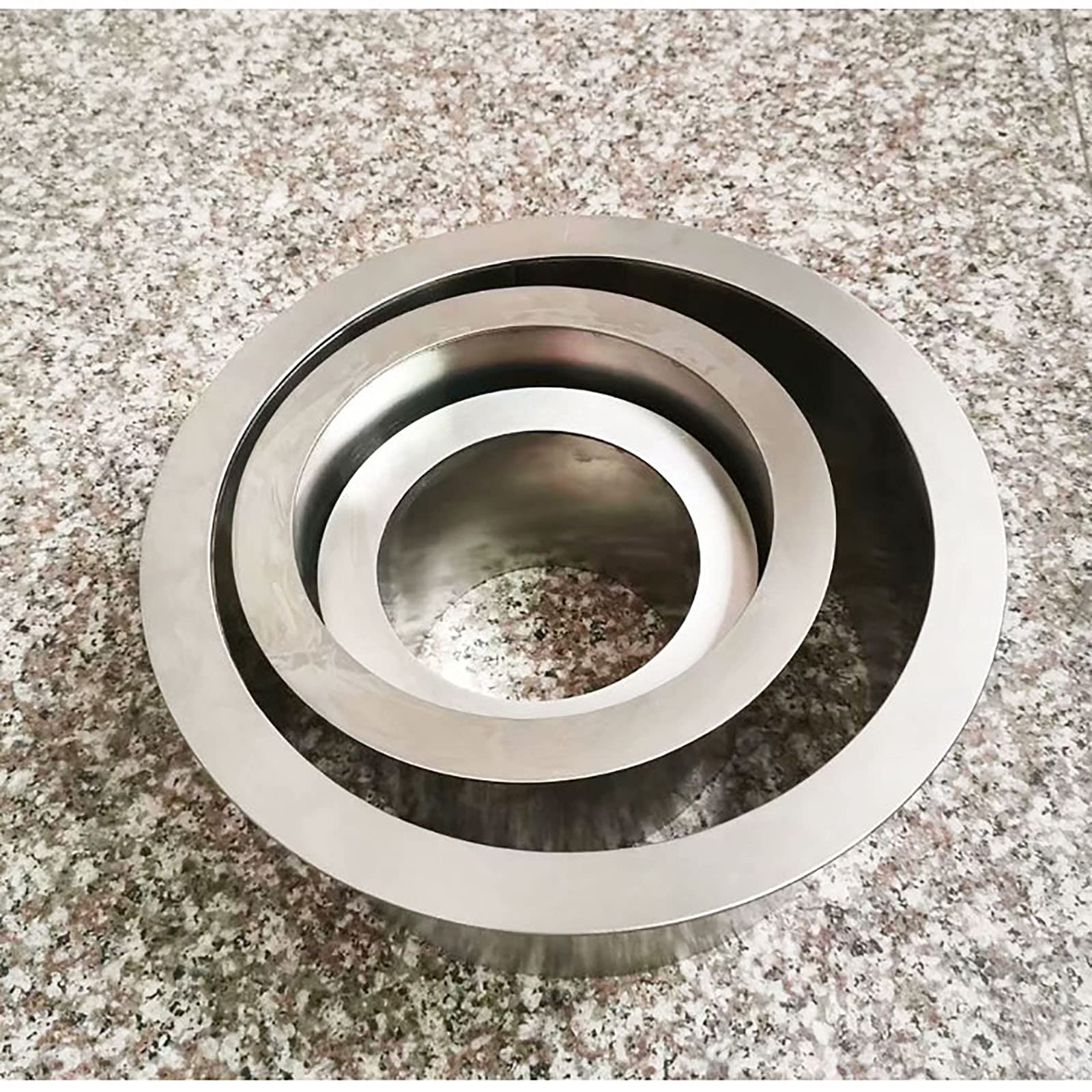 Drop-in Trash Chute - 304 Stainless Steel Round Built-in Countertop ...