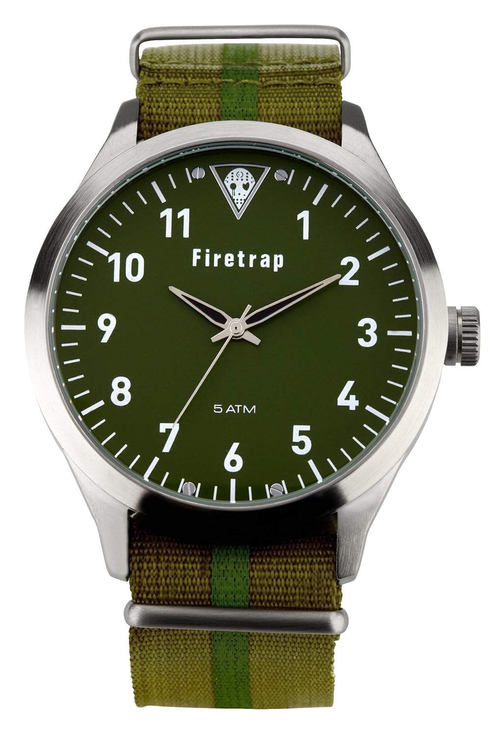 Firetrap Men's Watch BM49.05FT with Khaki Dial Nylon Strap: Amazon.co ...