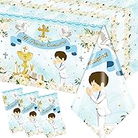Amazon.com: First Communion Decorations-Mi Primera Comunion Tablecloth ...