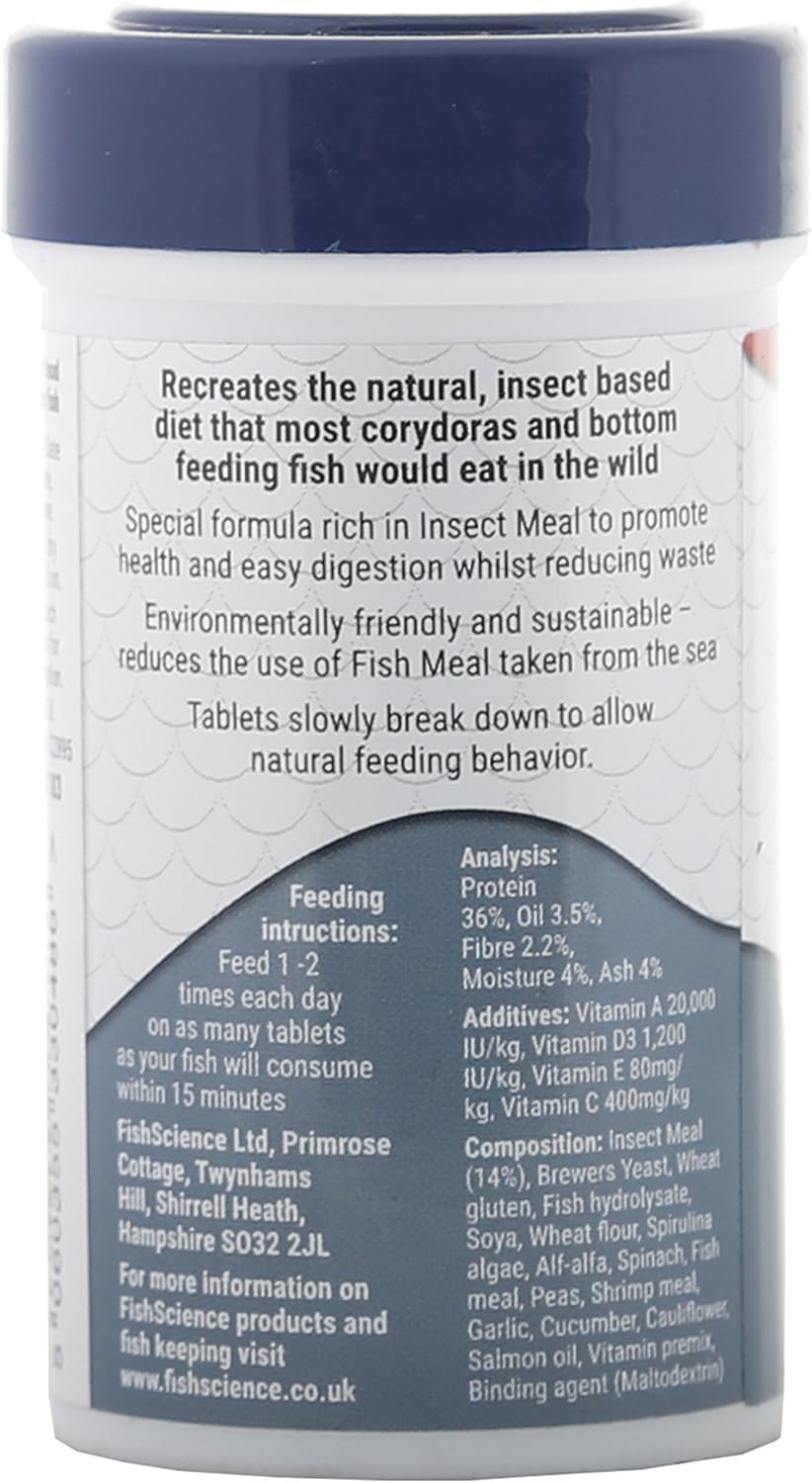 FishScience Corydoras Tablet 50g Fish Science Food Corys Catfish Bottom ...