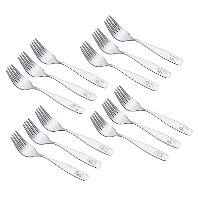 Buy Exzact 12 Pieces Kids Forks Stainless Steel Small Childrens ...