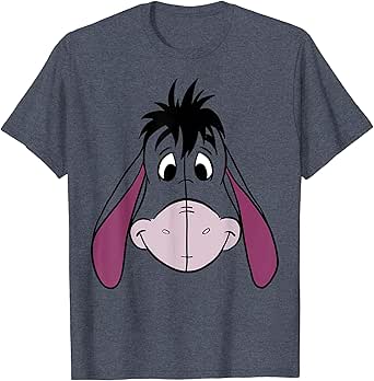 Amazon.com: Disney Winnie The Pooh Eeyore Large Face T-Shirt: Clothing