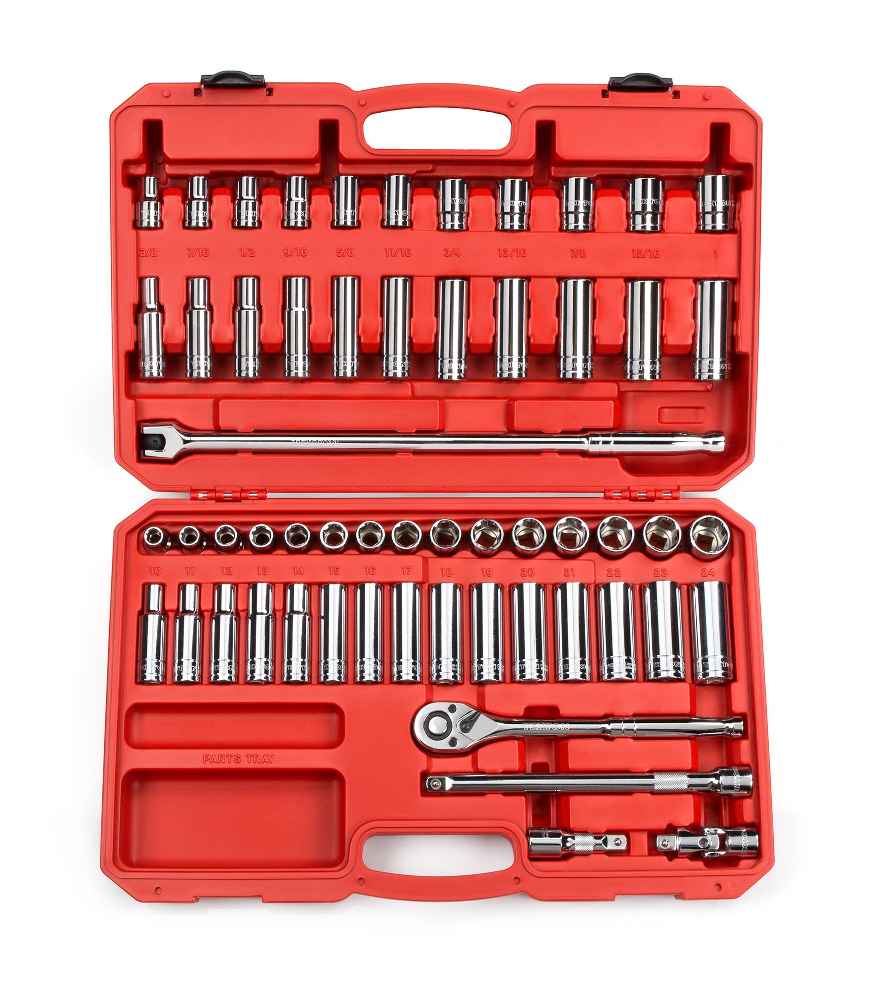 TEKTON 1/2-Inch Drive Socket Set, Inch/Metric, 6-Point, 3/8-Inch - 1 ...