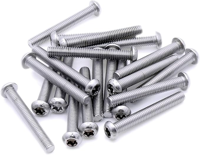 M6 (6mm x 60mm) TX Socket Button Machine Screw (Bolt) - Stainless Steel ...