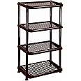 Amazon.com: Mintra Home Light Duty Plastic Storage Racks - Shelving ...