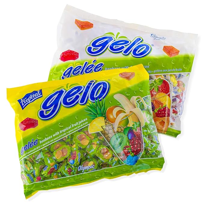 Amazon.com : Gelo Assorted Bonbons Kosher with Fruit and Tropical ...