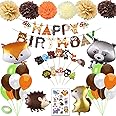 Amazon.com: Funnlot Woodland Birthday Party Supplies 95pcs Woodland ...