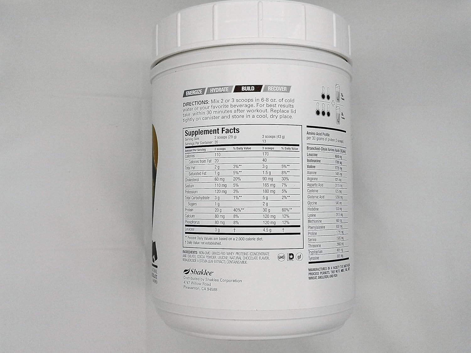 Shaklee Performance Advanced Physique 100% Grass-Fed Whey Protein ...