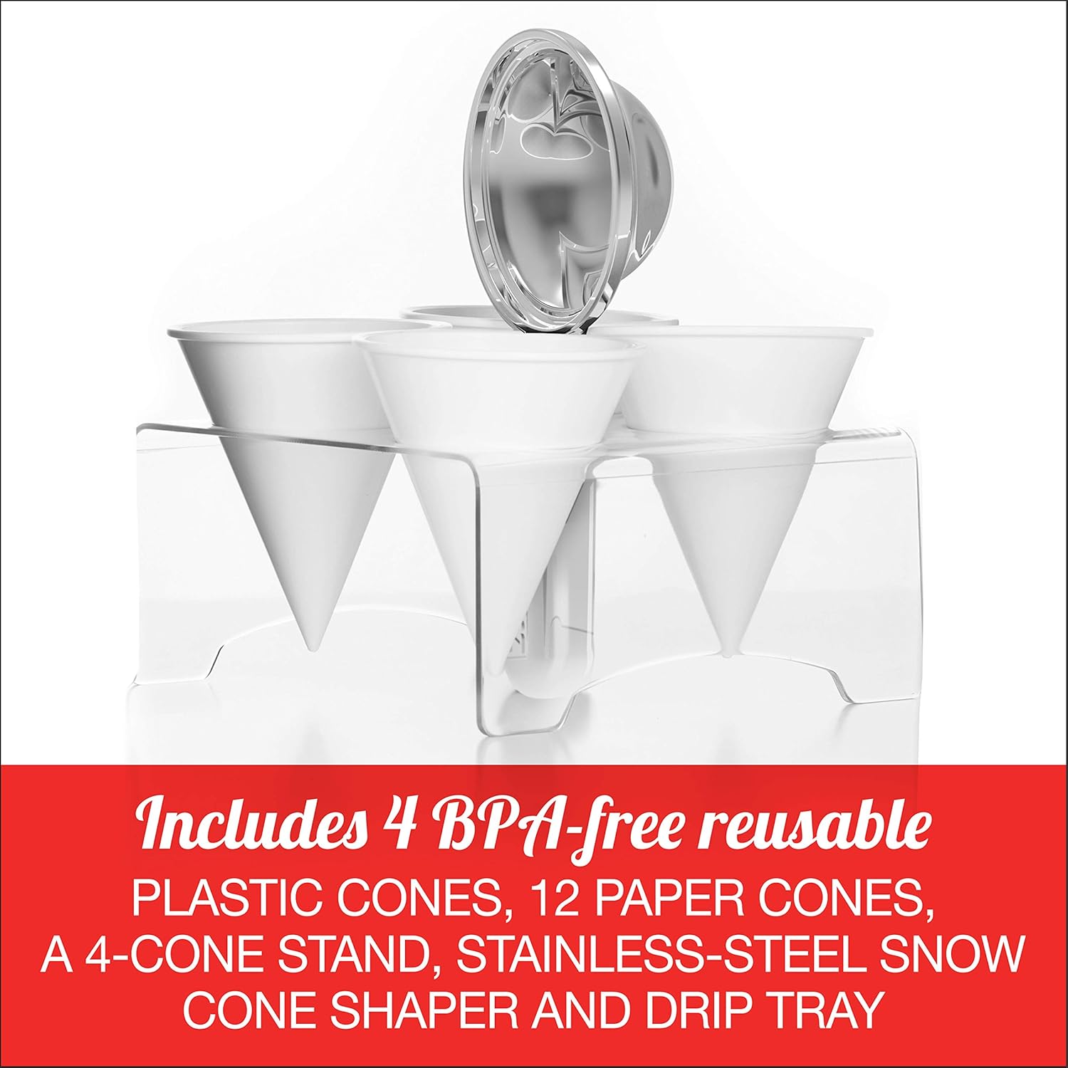 Shaved Ice Machines The Big Freeze Hawaiian Ice Shaver & Snow Cone ...