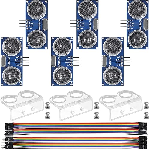 6PCS Ultrasonic Sensor Module Kit HC-SR04 Distance Sensor with 3PCS ...