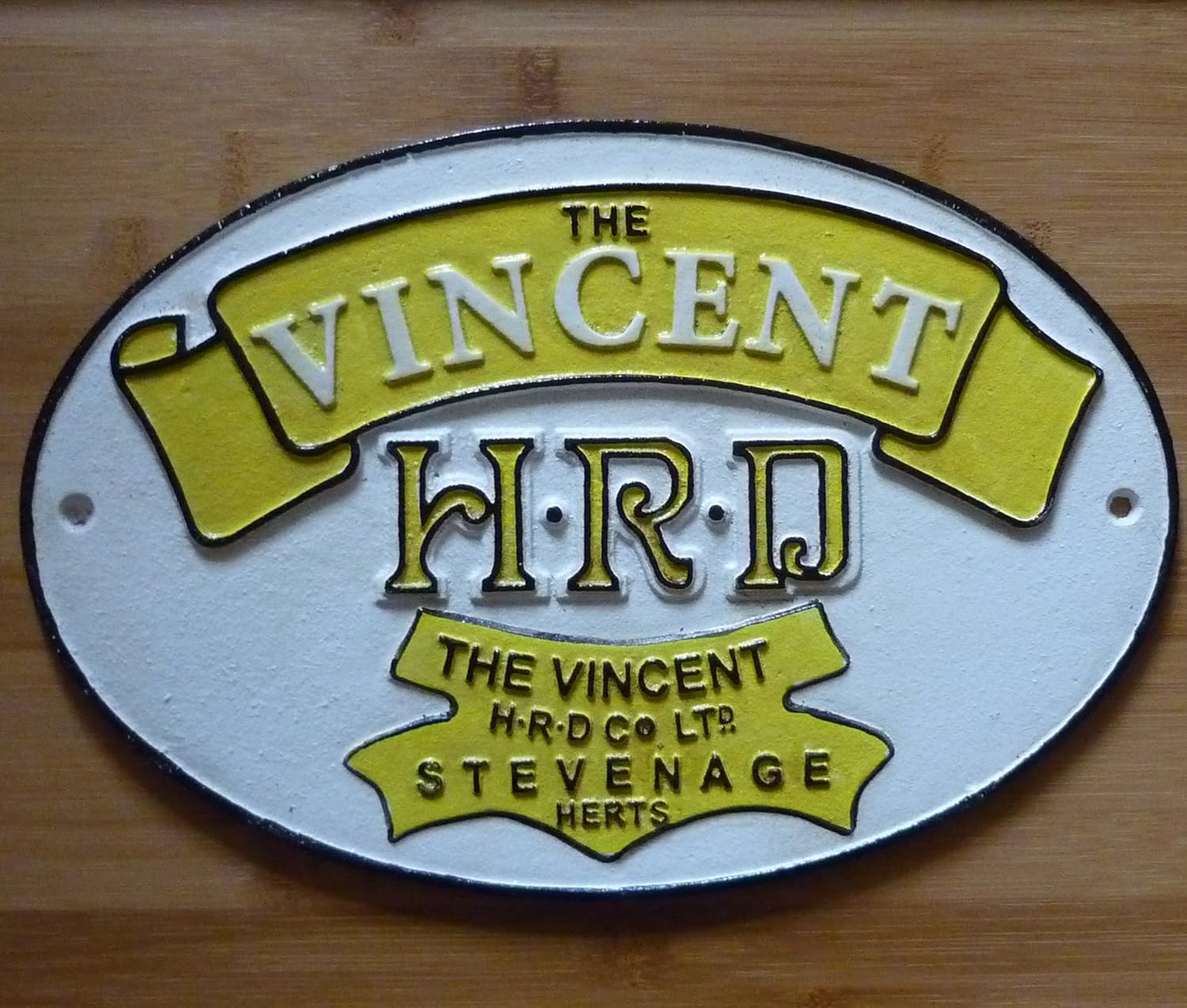 Vincent HRD Motorcycles Sign Retro Plaque For Man Cave Workshop Garage ...