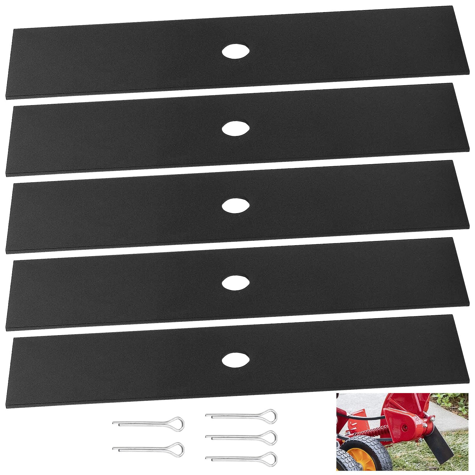 DECKMAN Universal 9" x 2" w 1/2 Hole Edger Blade Compatible with Mclane ...