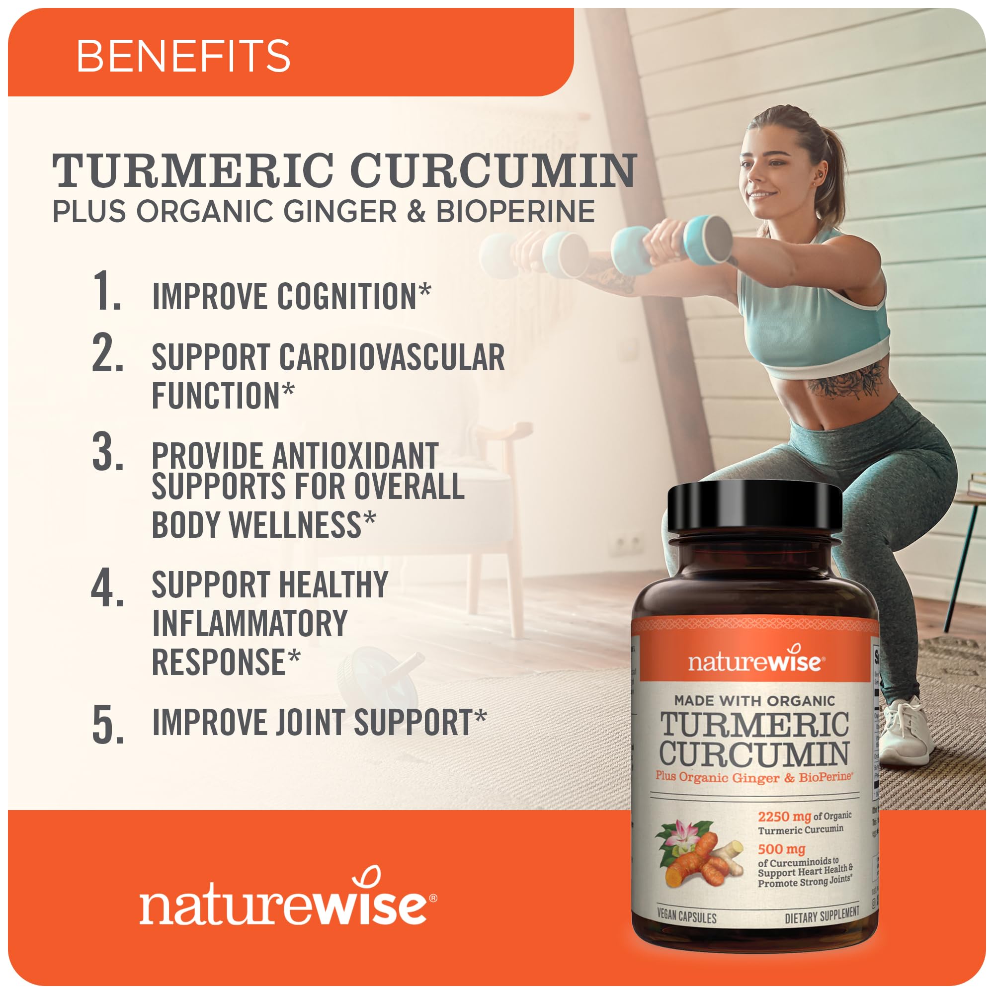 Mua NatureWise Curcumin Turmeric 2250mg | 95% Curcuminoids & BioPerine ...