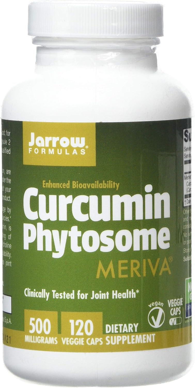 Jarrow Formulas Curcumin Phytosome (Meriva), 500mg, 120 Capsules – BigaMart
