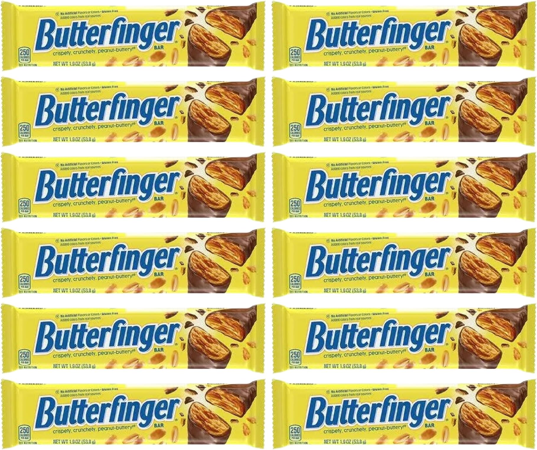 Butterfinger, Bulk, Chocolatey, Peanut-Buttery, Full Size Individually ...